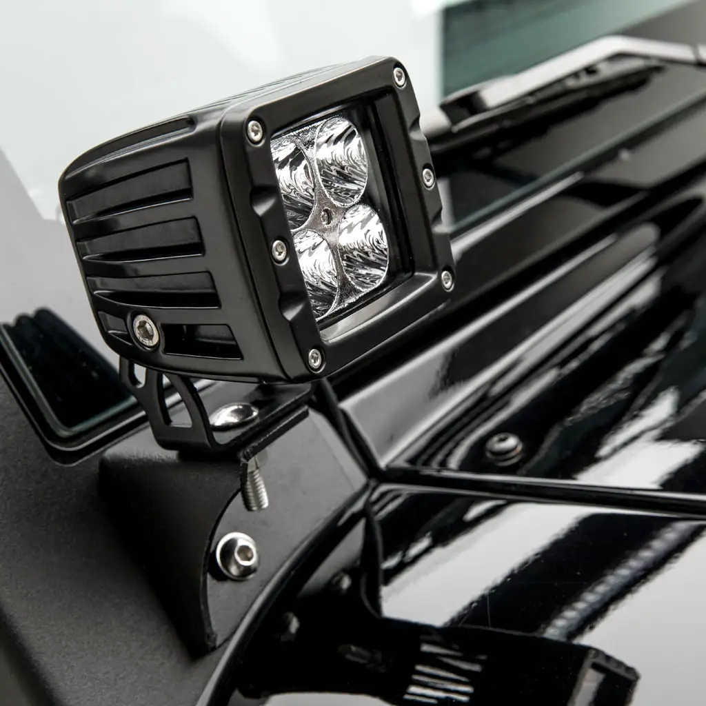 Jeep JK Windshield Lights and Brackets SKU #1501304 by ARIES Automotive