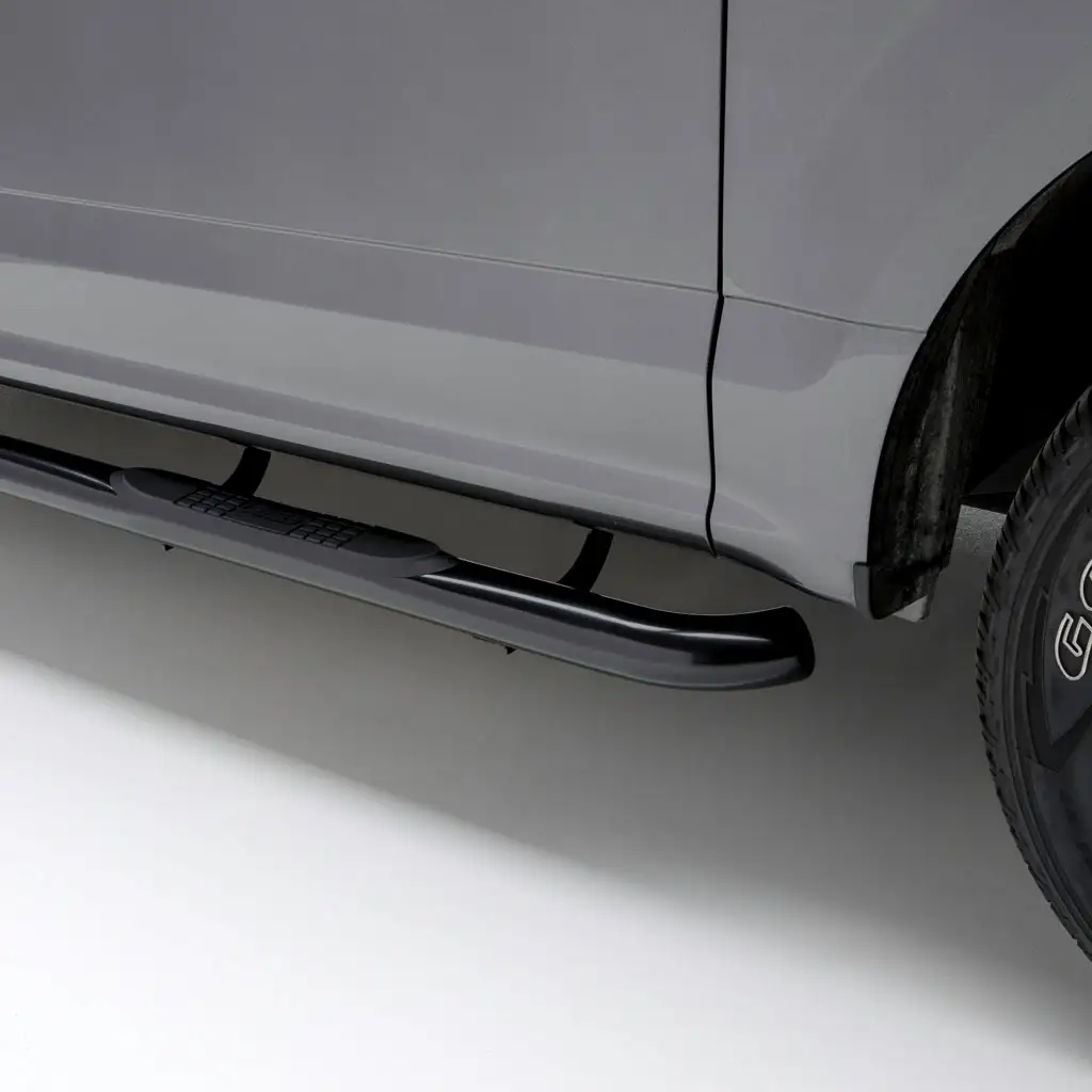 3" Round Semi-Gloss Black Steel Side Bars SKU #205040 for $242.52 by ...